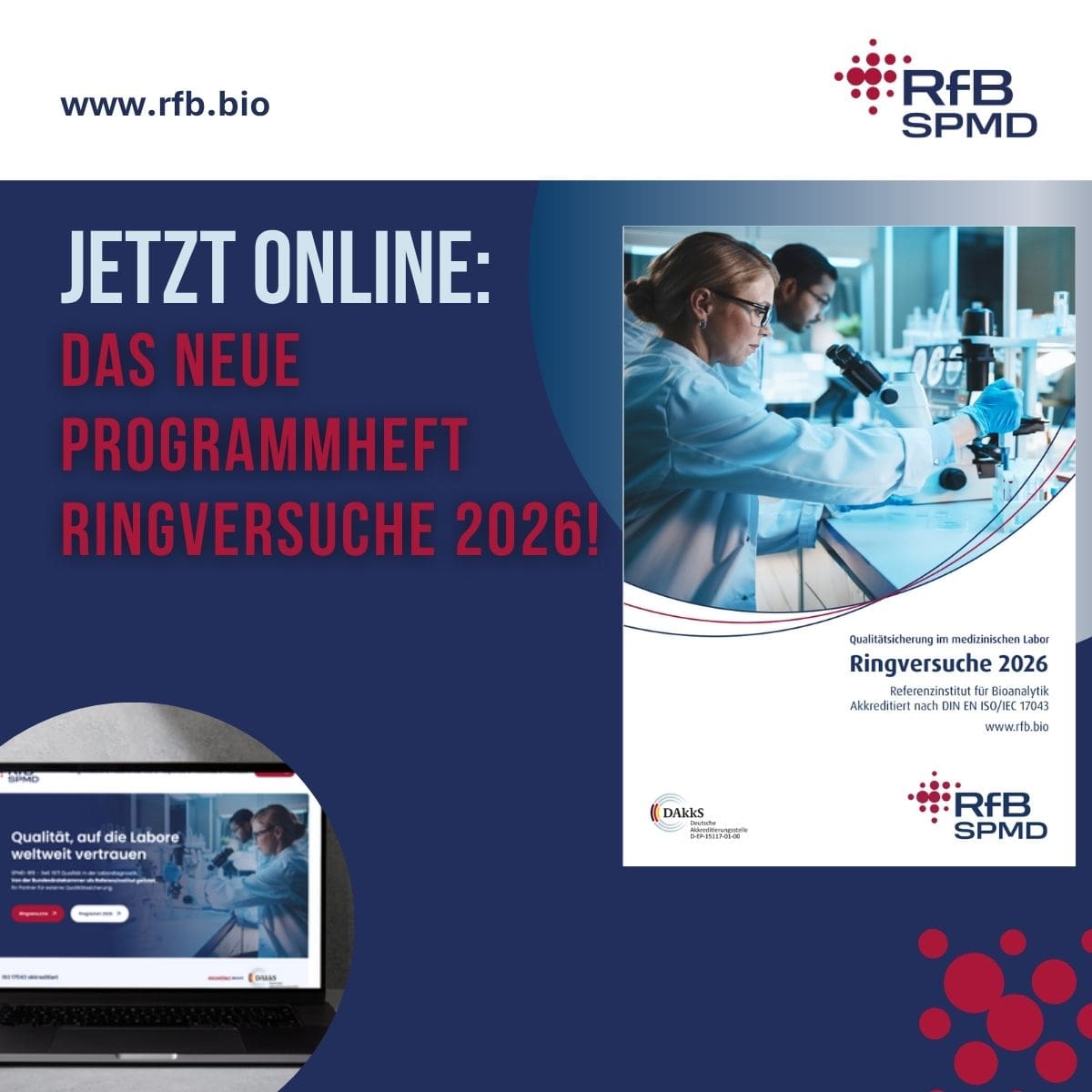 Ringversuchsprogramm 2026 des RfB ist online - MedLabPortal